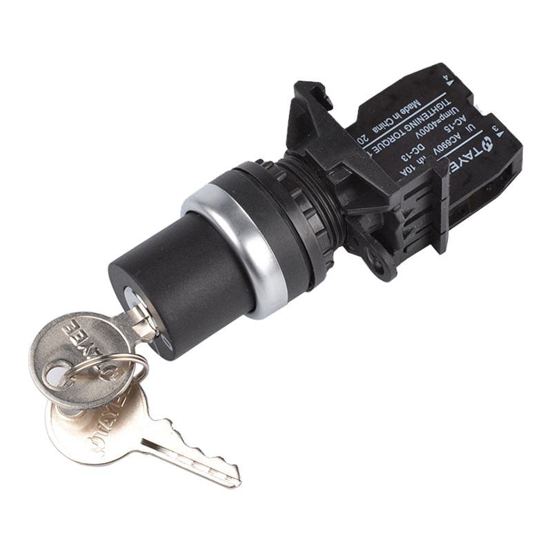 上海天逸TAYEE两位钥匙按钮 LA42Y2-10 11 20二档选择旋钮开关_虎窝淘