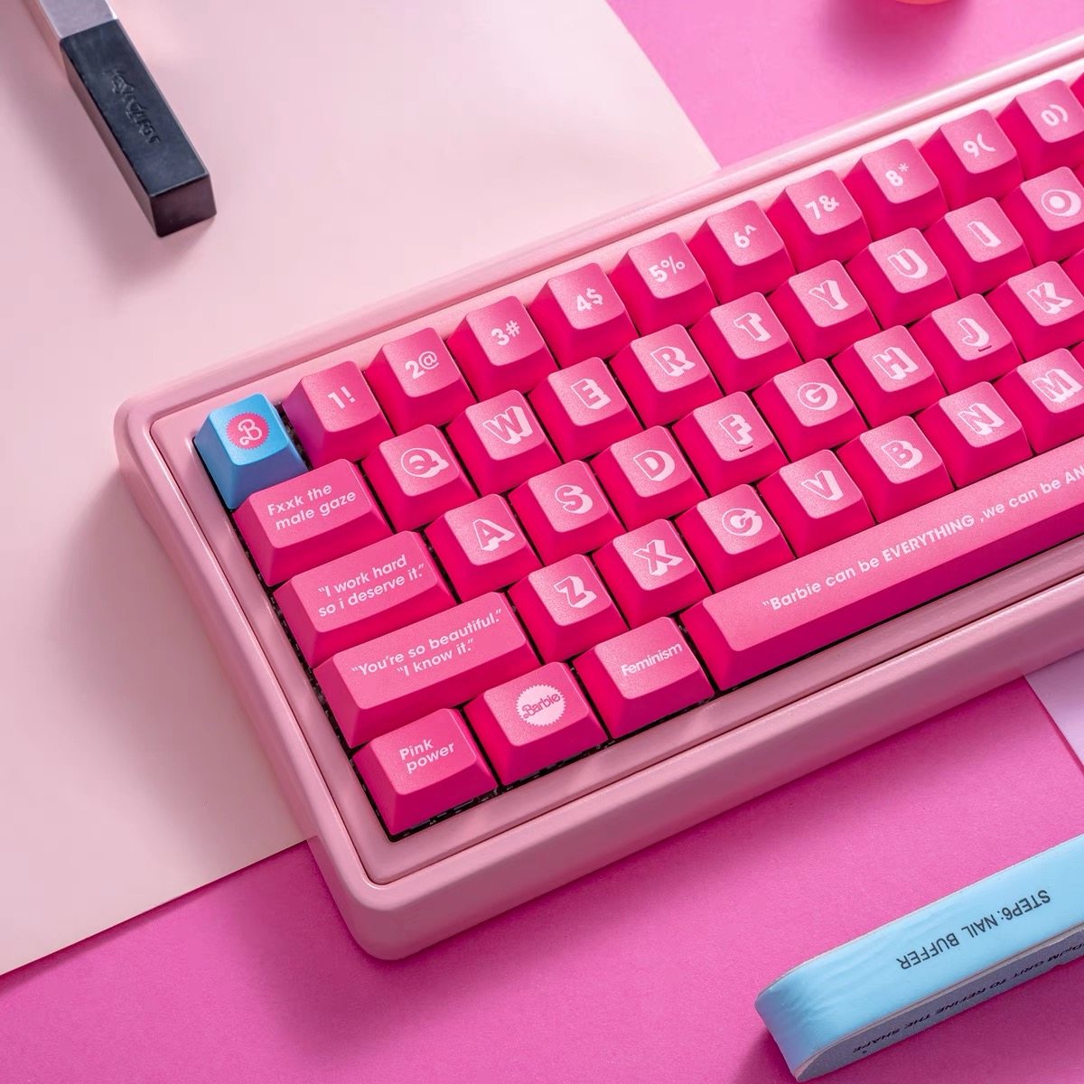 SOULCAT灵猫芭比Barbie键帽热升升华原厂高度PBT键帽