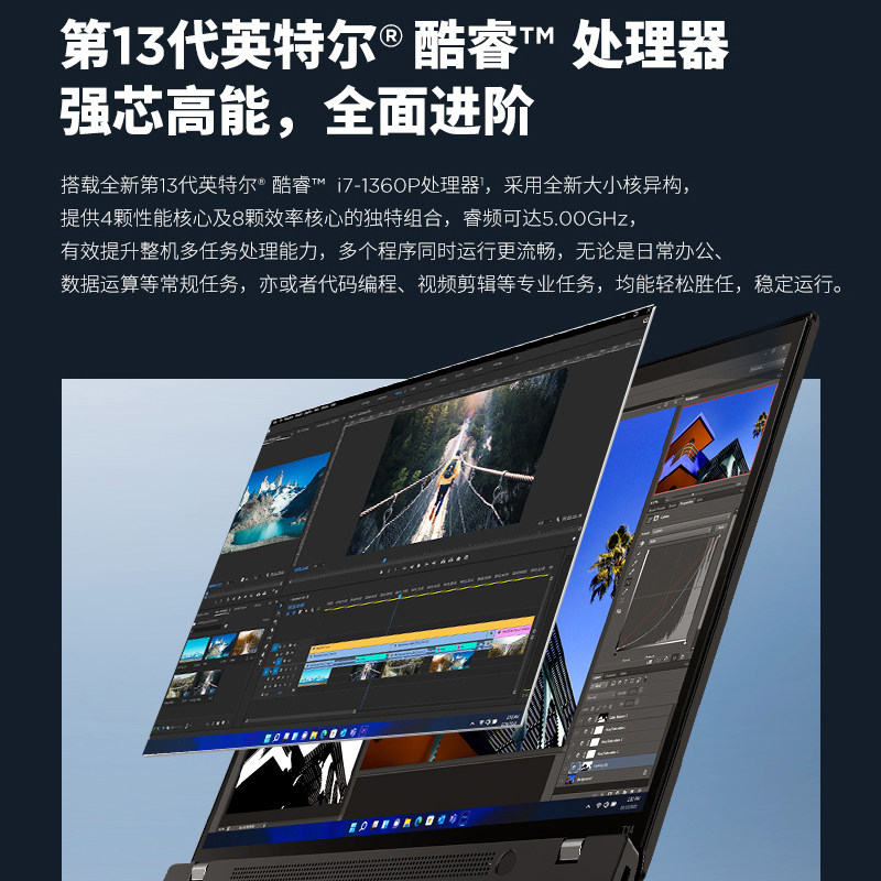 【12期免息】联想ThinkPad T14 Gen4 2023新款 13代酷睿i5/i7 14英寸专业商务办公工程设计IBM笔记本电脑轻薄_虎窝淘
