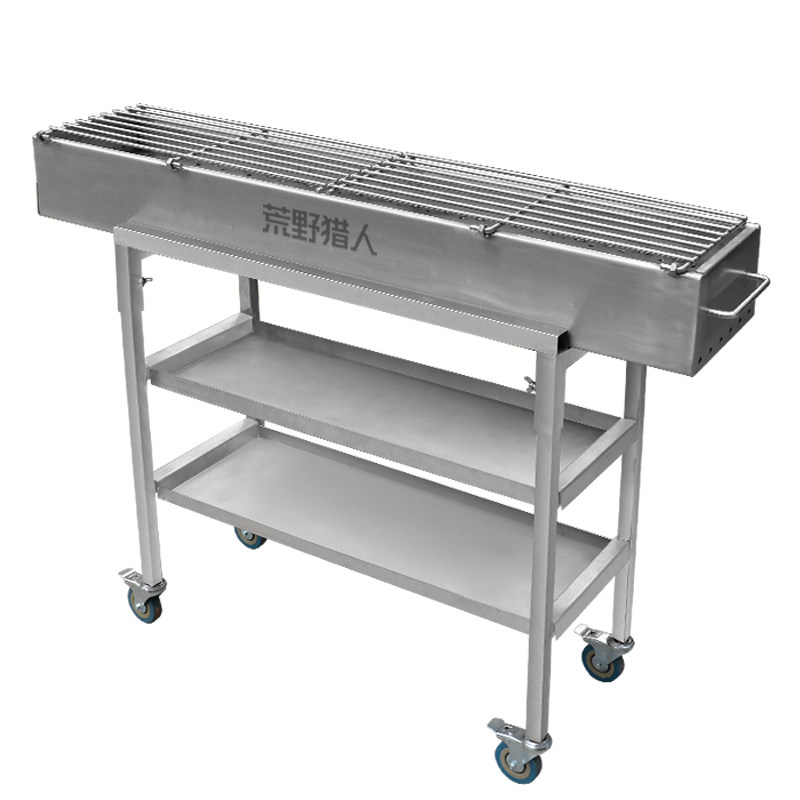 商用民宿农家乐不锈钢木碳烧烤炉庭院烤烧烤店摆摊羊肉串烧烤架子_虎窝淘