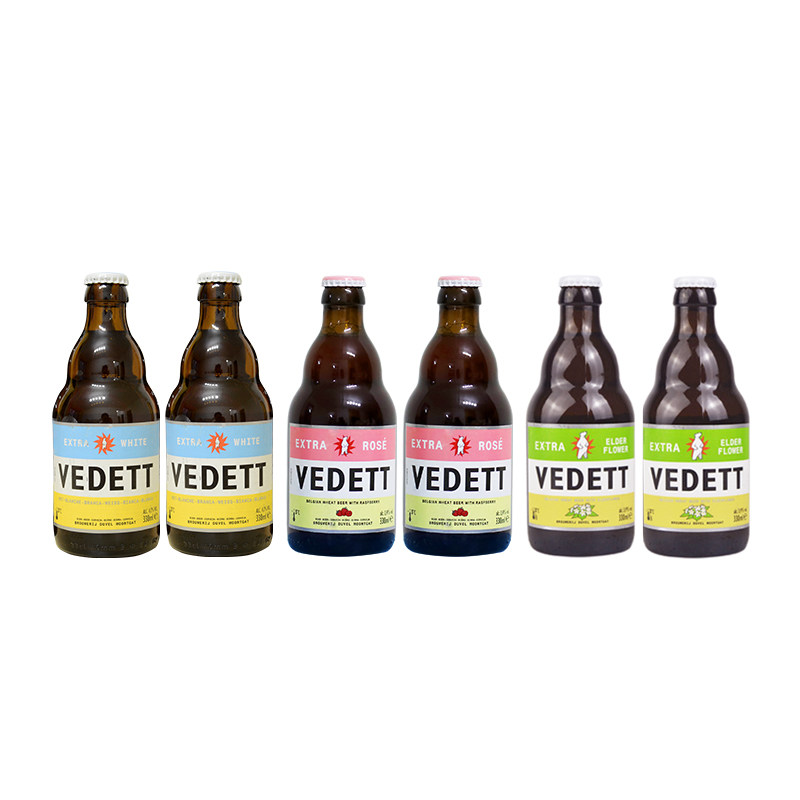 比利时原装进口精酿 Vedett White白熊啤酒白啤/玫瑰4瓶/6瓶组合_虎窝淘