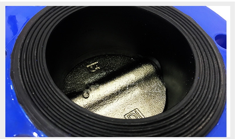 河北远大阀门 D41X-10/16铸铁法兰衬胶软密封手柄蝶阀DN50-DN200_虎窝淘