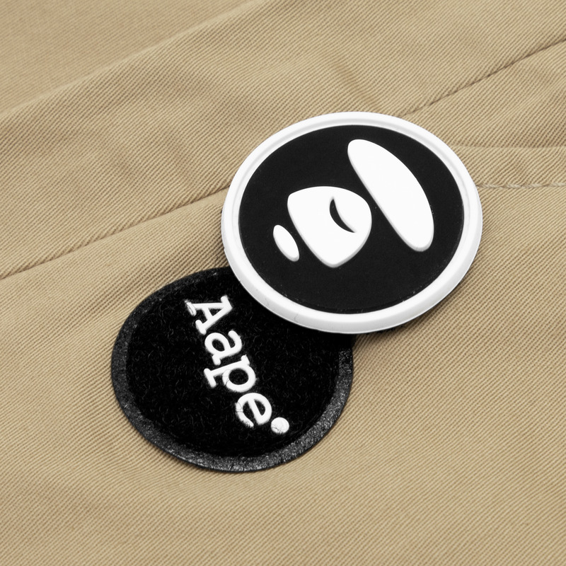 Aape男装春夏猿颜徽章字母印花休闲长裤6608XXE_虎窝淘