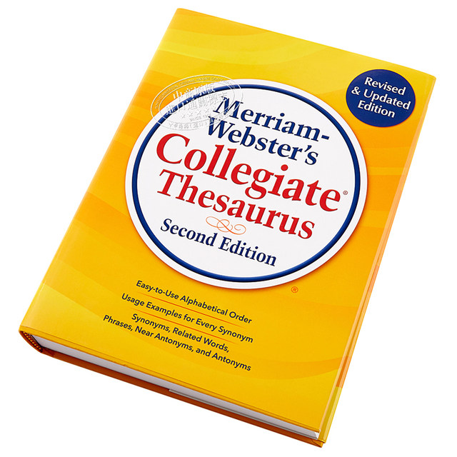 Pre -sale of Merriam Websters Collegiate Thesaurus University Ci ...