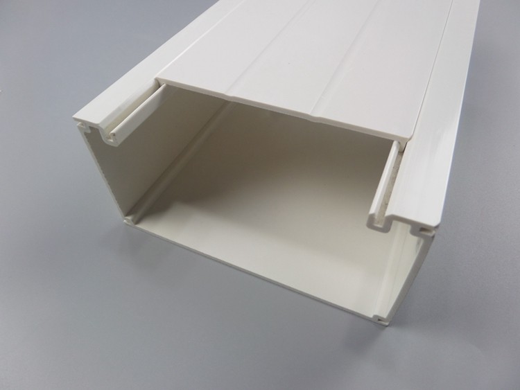 加厚PVC塑钢电缆桥架150*75mm工业电线阻燃防腐工程用塑料走线槽_虎窝淘