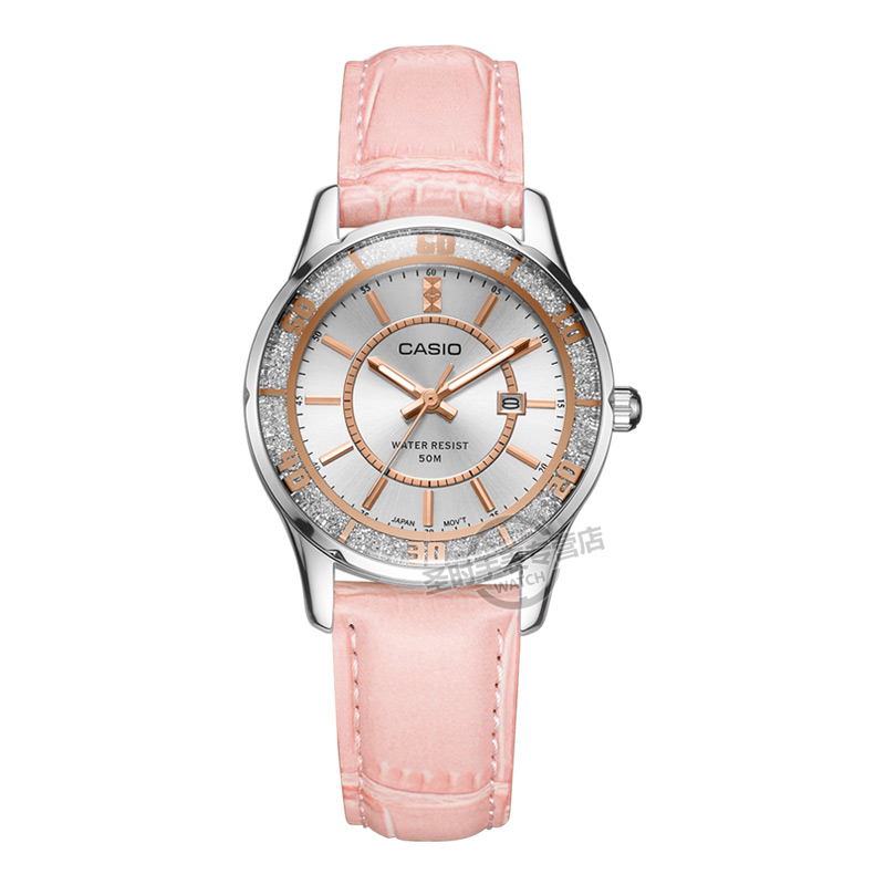 卡西欧手表 卡西欧女表 女士皮带指针防水时尚女表LTP-1358L-4A_虎窝淘