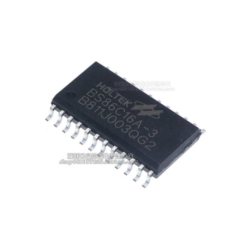 BS86C16A-3 28SOP台湾原装 16键电容触摸按键AD带LCD/LED驱动_虎窝淘