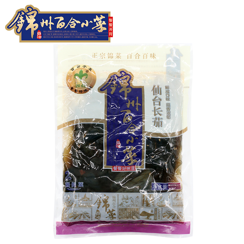 锦州百合小菜仙台长茄咸菜茄子酱菜小咸菜东北特产268g×3袋包邮_虎窝淘