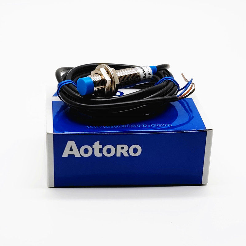 接近开关FR12-4DN-2DN3金属感应传感器直流DC三线NPN常开常闭支架_虎窝淘