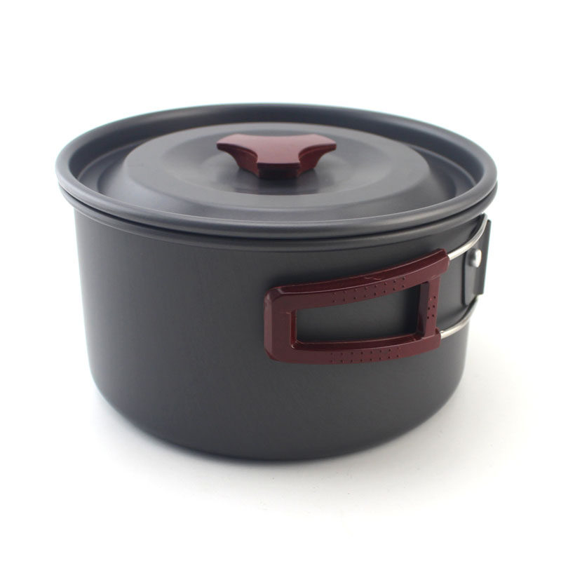 户外露营野炊装备用品锅具便携大号套锅野营锅野外野餐炊具单锅_虎窝淘