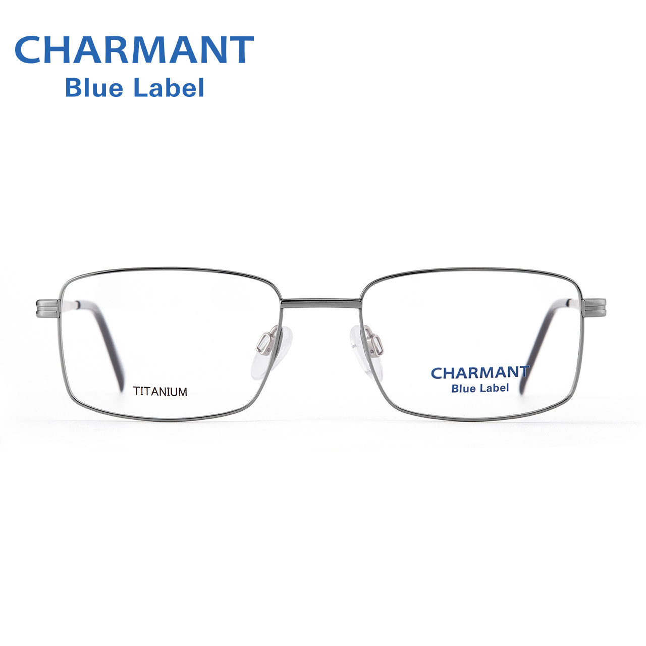 CHARMANT夏蒙镜架男士钛合金全框商务轻巧斯文大脸眼镜框CH16114_虎窝淘
