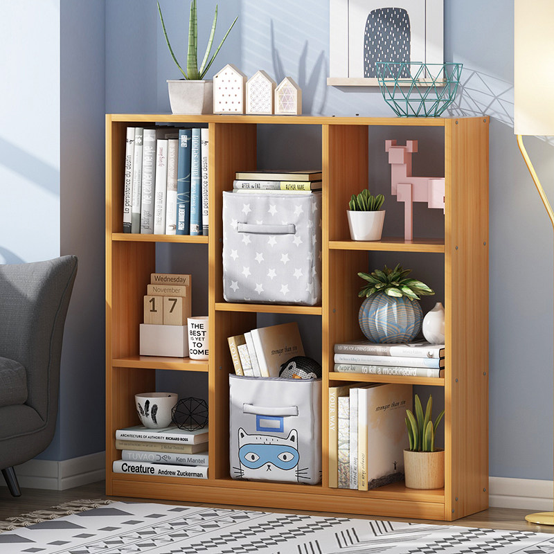 书架简易落地书架置物架学生小书架书柜自由组合简约现代创意书架_虎窝淘
