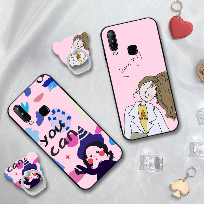 vivoU3X手机壳vivo U3X保护套情侣软硅胶viv0u3x全包软边防摔新品v1vo软壳潮牌男女款V1928A超薄磨砂卡通动漫_虎窝淘