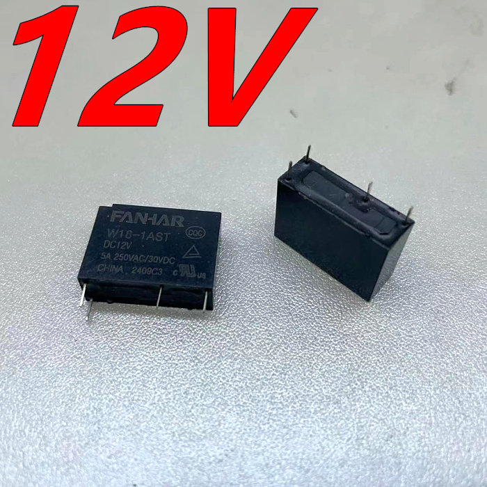 W18-1AST-DC5V/12V/24V一组常开4脚5A250VAC通用46F继电器FANHAR_虎窝淘