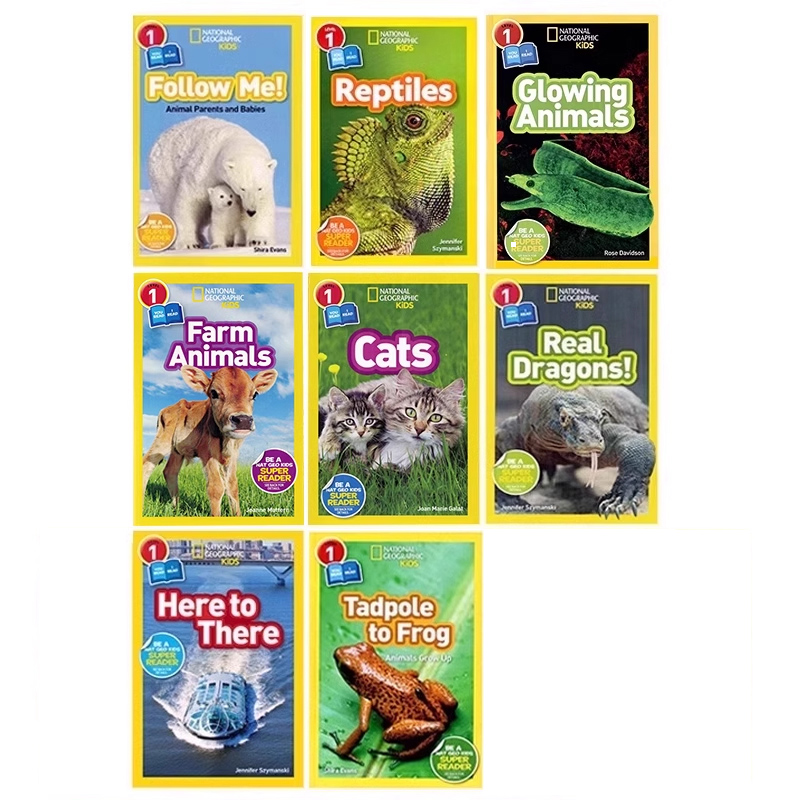 亲子共读系列一阶段8册英文原版绘本 National Geographic Kids Level 1 Co-reader美国国家地理分级阅读 ...