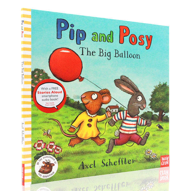 英文原版绘本 Pip and Posy the big balloon波西和皮普大气球幼儿童早教启蒙英语读物图画故事书 Axel ...