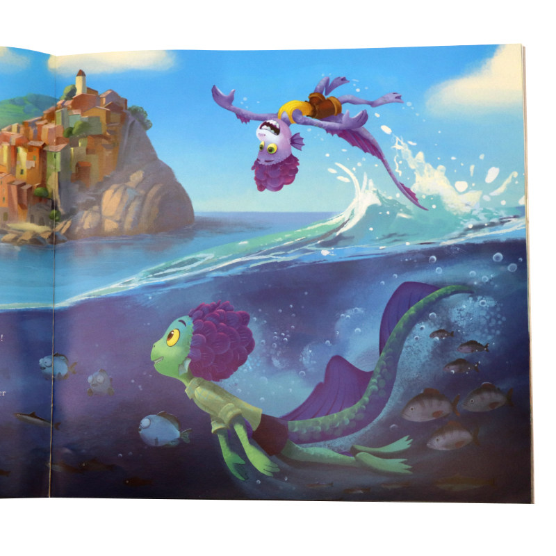 迪士尼卢卡长篇阅读故事书和CD英文原版 Luca Read-Along Storybook and CD皮克斯动画电影儿童启蒙童话寓言平装 ...