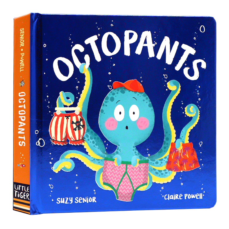章鱼先生买裤子英文原版绘本 Octopants 2-8岁儿童启蒙早教图画书品格教育绘本转念思考亲子睡前读物小老虎出版社Suzy Senior_虎窝淘