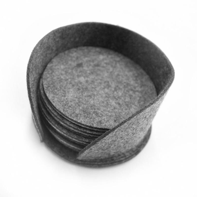 10PCS Coaster Set Felt Drink Coasters Round Cup Mat Pad Prot_虎窝淘