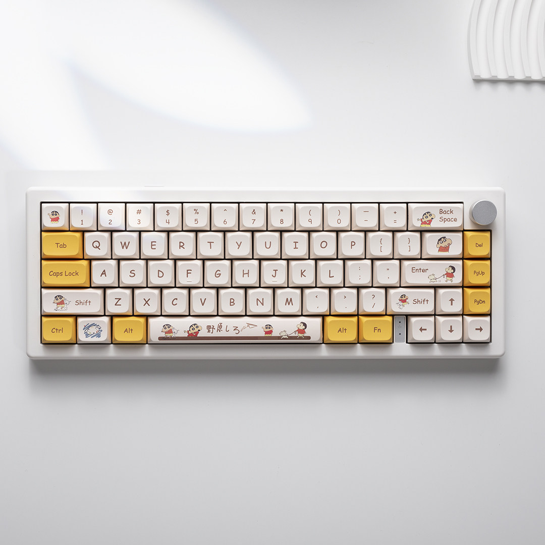 蜡笔小新主题键帽XDA高度PBT热升华适配108 104 980 87 68键配列_虎窝淘