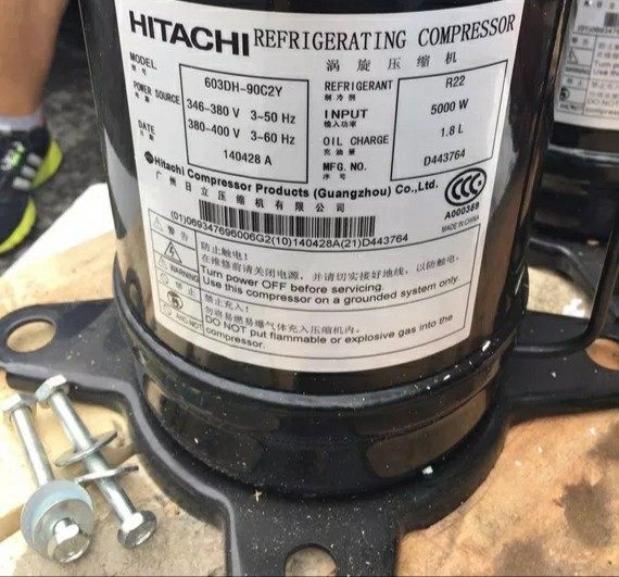 603DH-90C2 603DH-95C2/C2Y原装6匹日立美的空调制冷空气能压缩机_虎窝淘