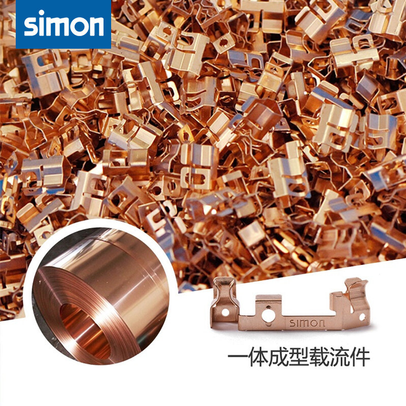 Simon西蒙E3系列雅白色五孔带USB插座开关插座面板_虎窝淘