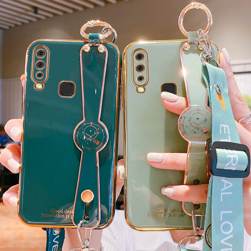 vivou3x手机壳vivo u3保护u1硅胶套u3x全包V1928A防摔1941T软壳voviu3女vovou腕带挂绳网红viviu外壳个性 ...