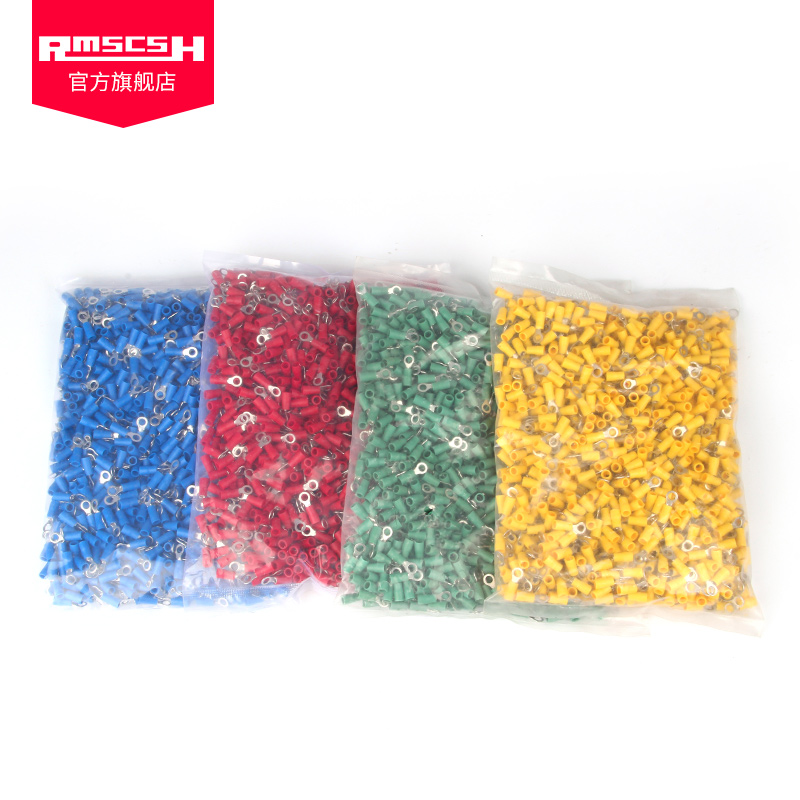 RV3.5/5.5-4/5S/6L/8/10/12预绝缘冷压接线端子2.5平方线鼻子线耳_虎窝淘