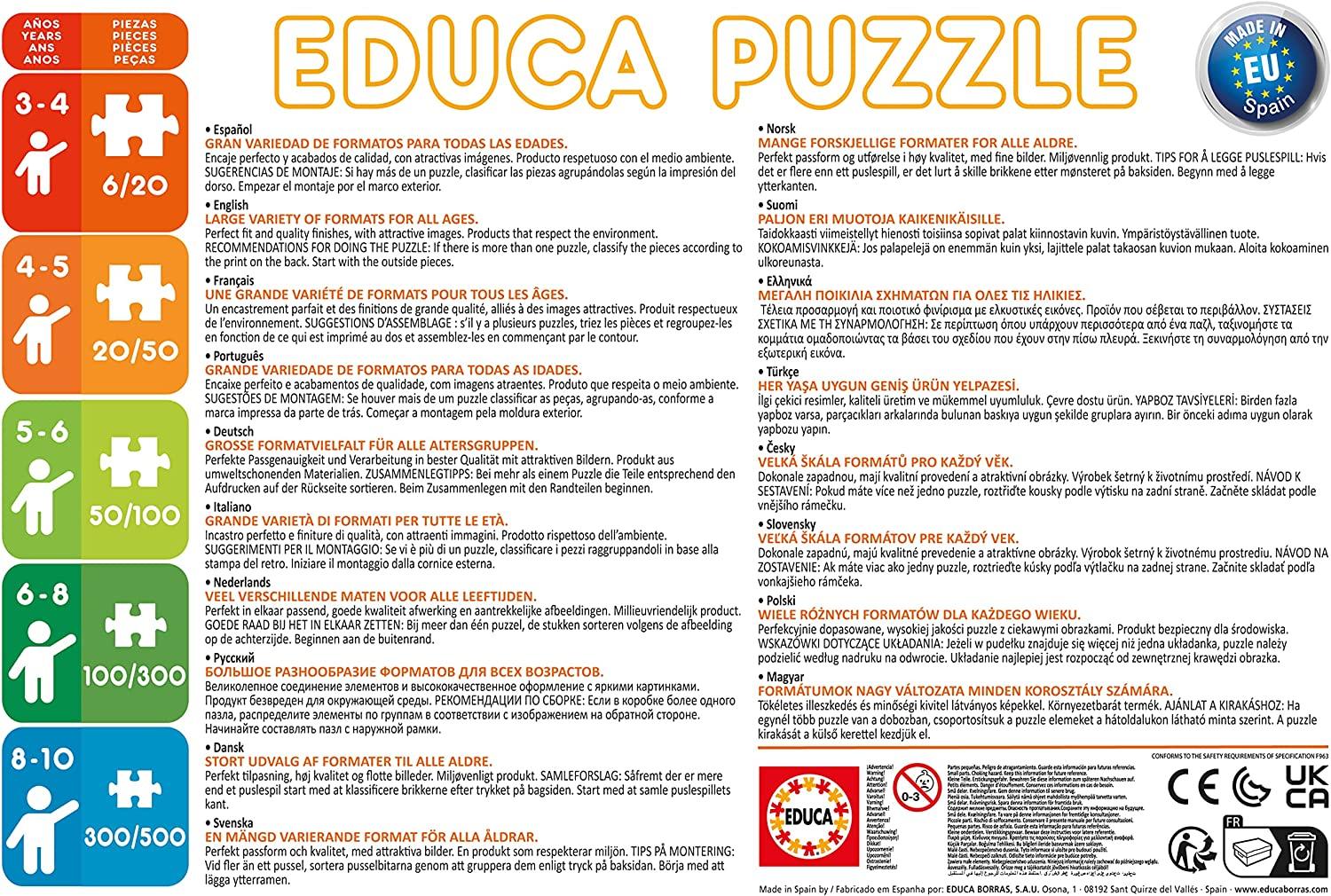 现货EDUCA世界地图拼图200片西班牙进口儿童益智玩具雷诺瓦潮玩_虎窝淘