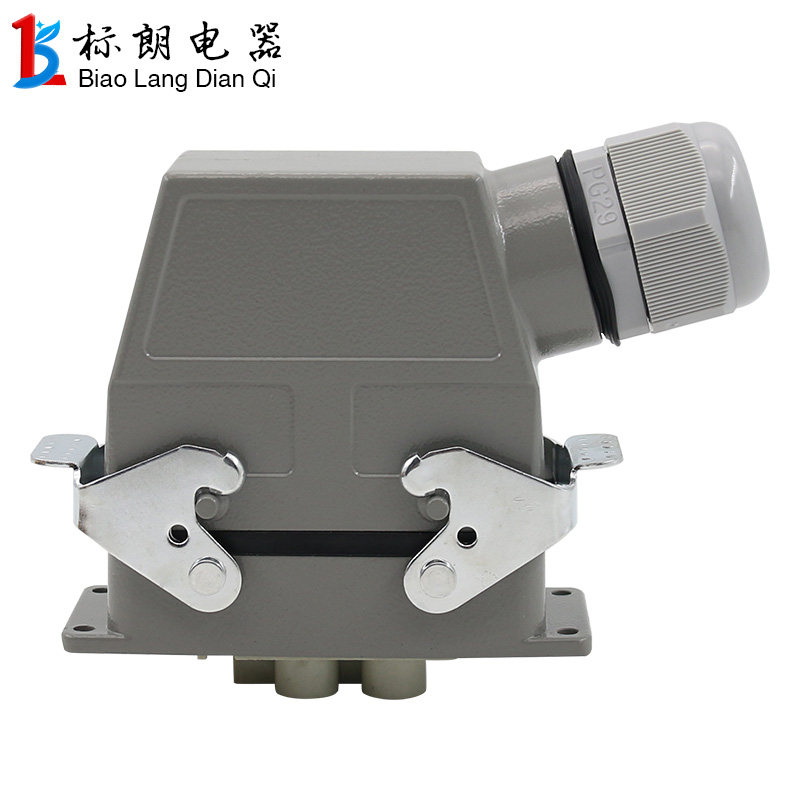 矩形重载连接器6芯H16B-HK-4/2-006-1MF电流80A工业航空插头插座_虎窝淘