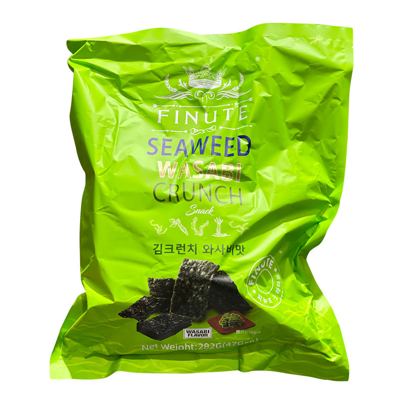 山姆代购福右唐Finute芥末味海苔谷物脆片282g韩国进口膨化小零食_虎窝淘