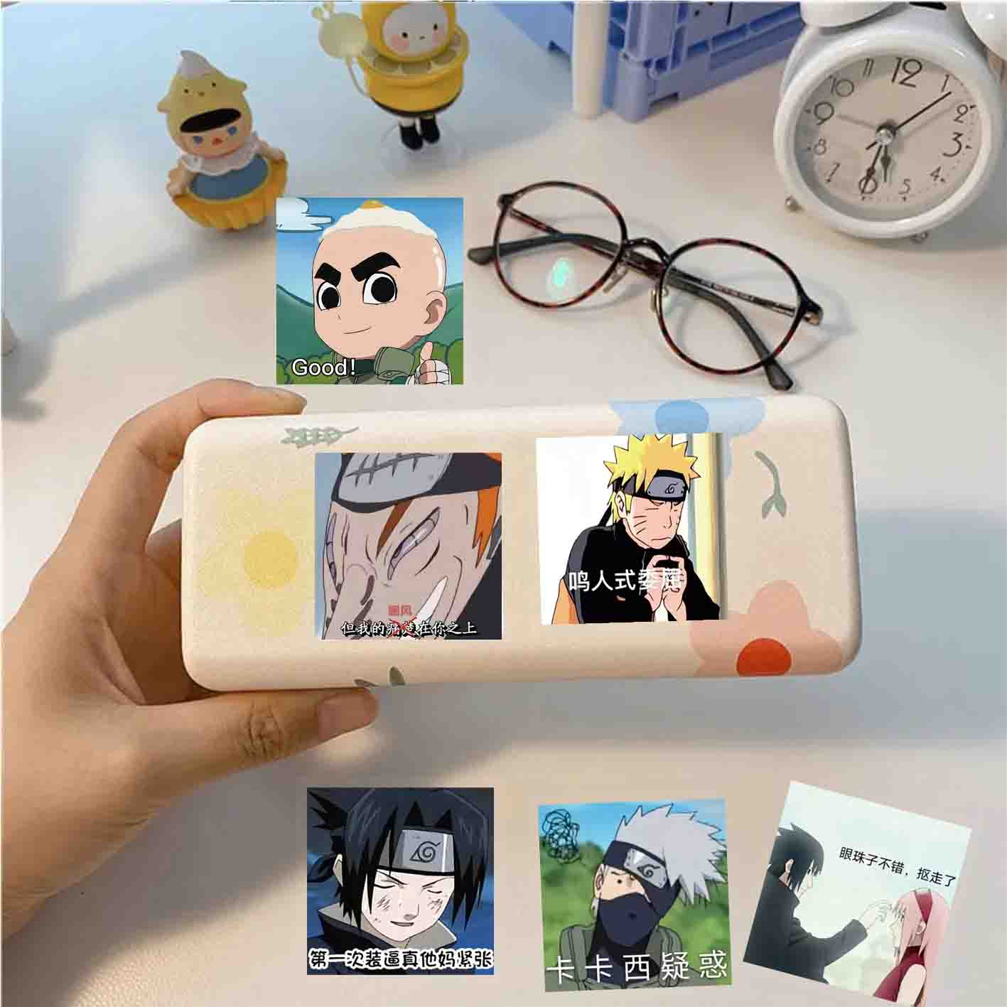火影忍者表情包贴纸日漫漩涡鸣人佐助春野樱卡卡西我爱罗装饰贴画_虎窝淘