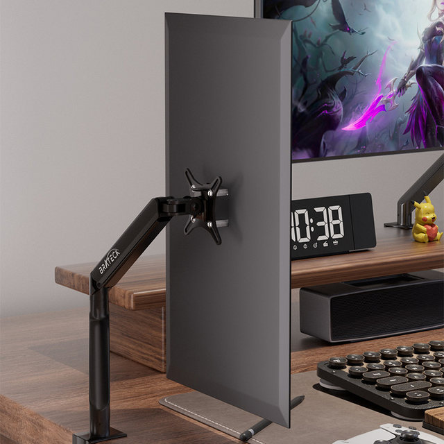 Monitor bracket robot arm heightening stud computer screen concave ...