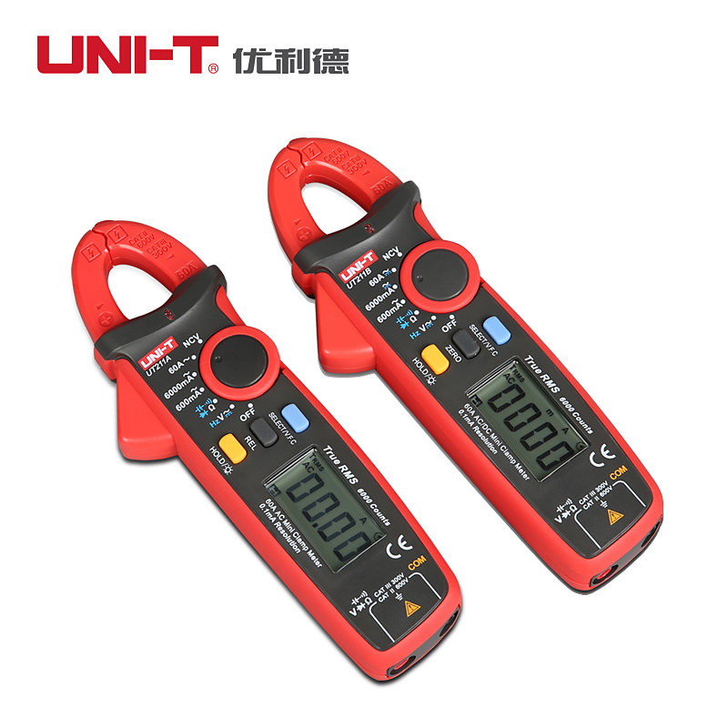 unit优利德UT211A/211B 60A高精度钳形表真有效值钳形万用表迷你_虎窝淘