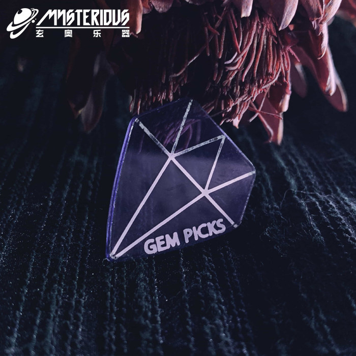 玄奥乐器美产GEM Picks宝石拨片材质偏软电吉他原声吉他拨片特价_虎窝淘