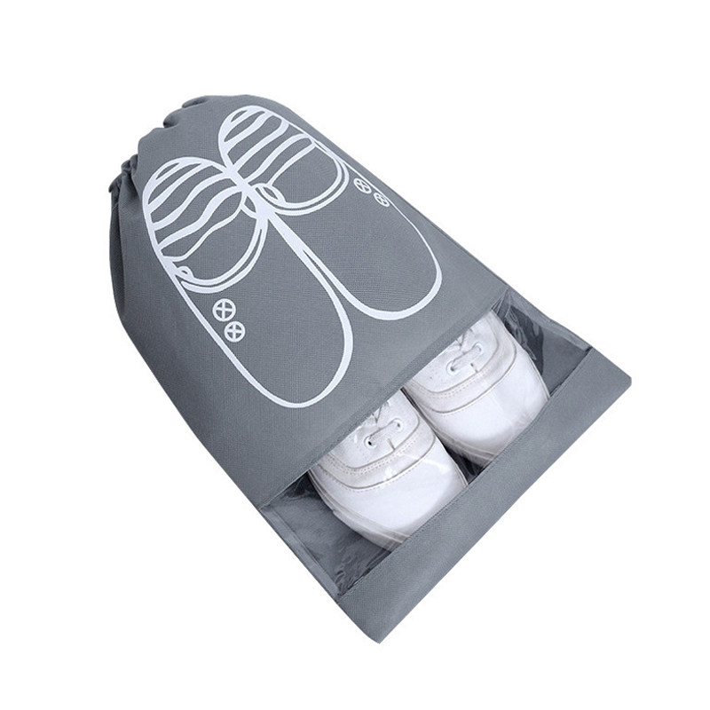 10件装鞋子收纳袋子鞋袋鞋包防尘袋鞋套束口袋旅行神器收纳袋鞋套_虎窝淘