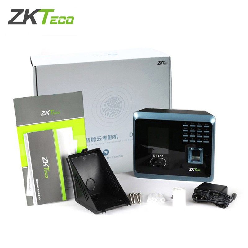 熵基科技ZKTeco熵基DF100钉钉人脸考勤机面部识别指纹打卡机钉钉刷脸一体手机APP签到云考勤机远程打卡机_虎窝淘