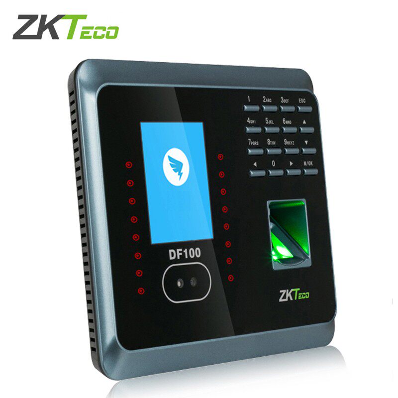 熵基科技ZKTeco熵基DF100钉钉人脸考勤机面部识别指纹打卡机钉钉刷脸一体手机APP签到云考勤机远程打卡机_虎窝淘