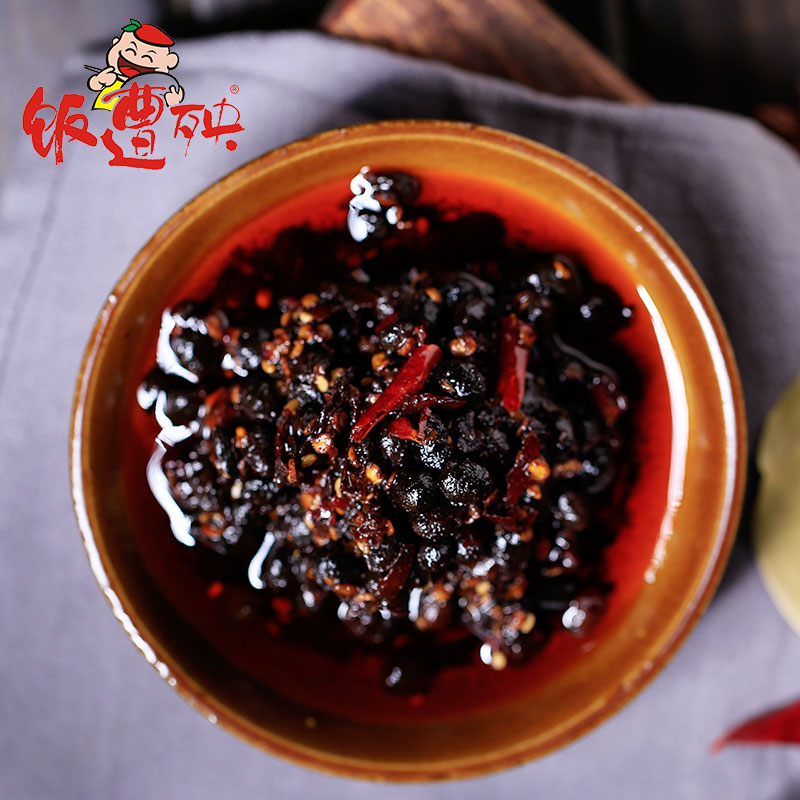饭遭殃风味豆豉重庆特产拌饭拌面辣酱川菜调料下饭菜瓶装230gx2瓶_虎窝淘