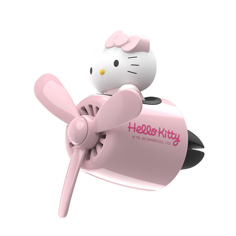 HelloKitty车载香薰出风口香水汽车内装饰用品凯蒂猫香氛摆件女士_虎窝淘