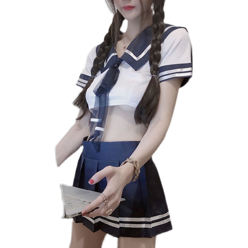 晴趣内衣性感jk制服纯欲暴露女装衣服却激趣情绪睡衣情趣床上套装虎窝淘