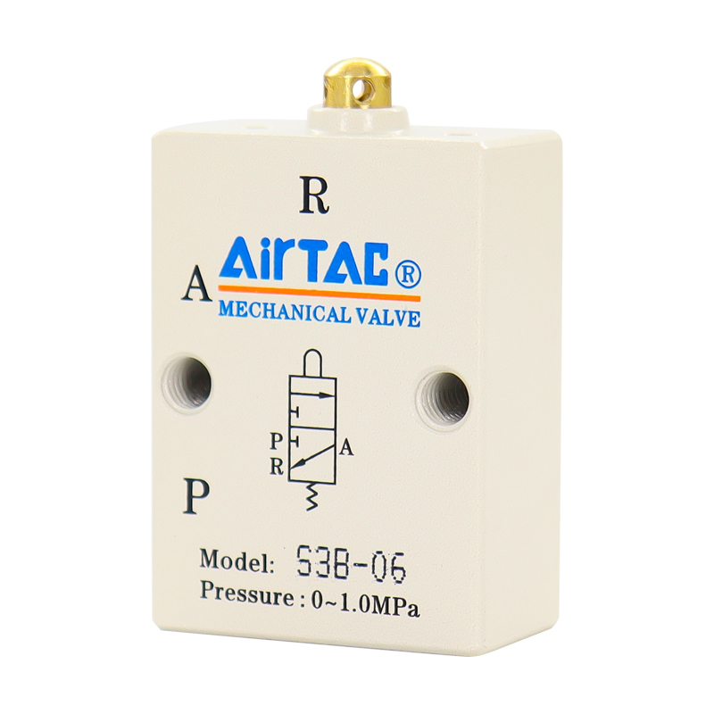 AirTAC原装正品亚德客基本型机械阀 S3B-05/M5/06/08 S3BM5/06_虎窝淘