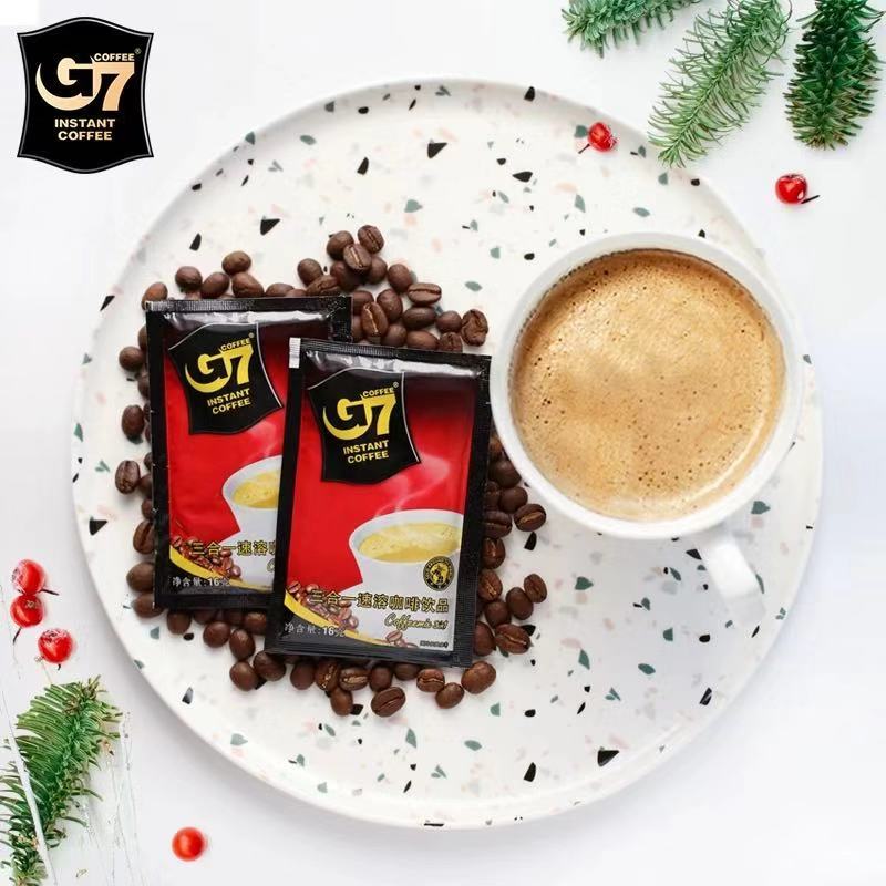 越南进口中原g7咖啡50包三合一速溶咖啡粉800g袋G7即溶原味_虎窝淘