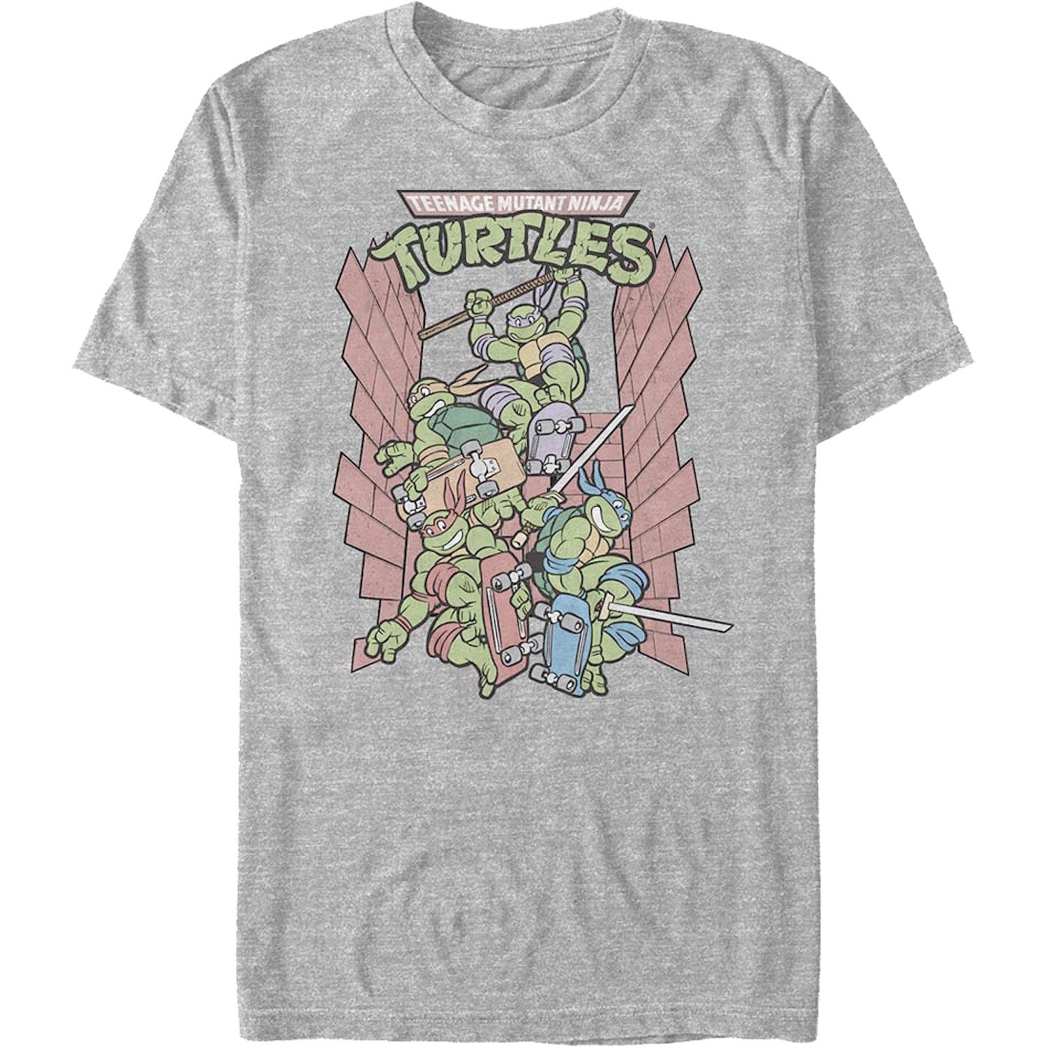 1987年Teenage Mutant Ninja Turtle TMNT忍者神龟复古动画T恤_虎窝淘