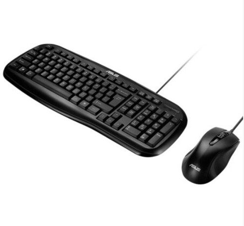 特价华硕KM-95 PRO有线键鼠套装办公防水双USB接口即插即用_虎窝淘