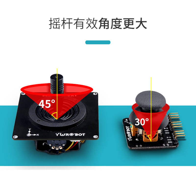 【YwRobot】适用于Arduino摇杆模块高精度云台电位器Joystick_虎窝淘