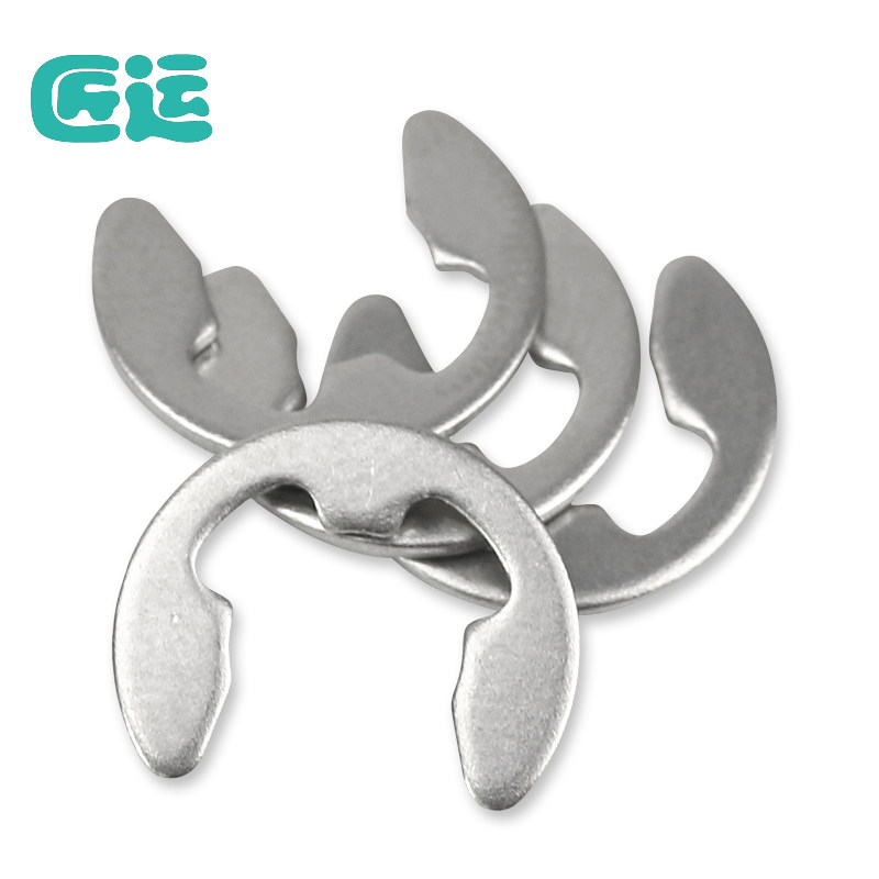 开口挡圈GB896开口卡簧304不锈钢轴卡加硬E型65MN锰卡环卡扣E形_虎窝淘