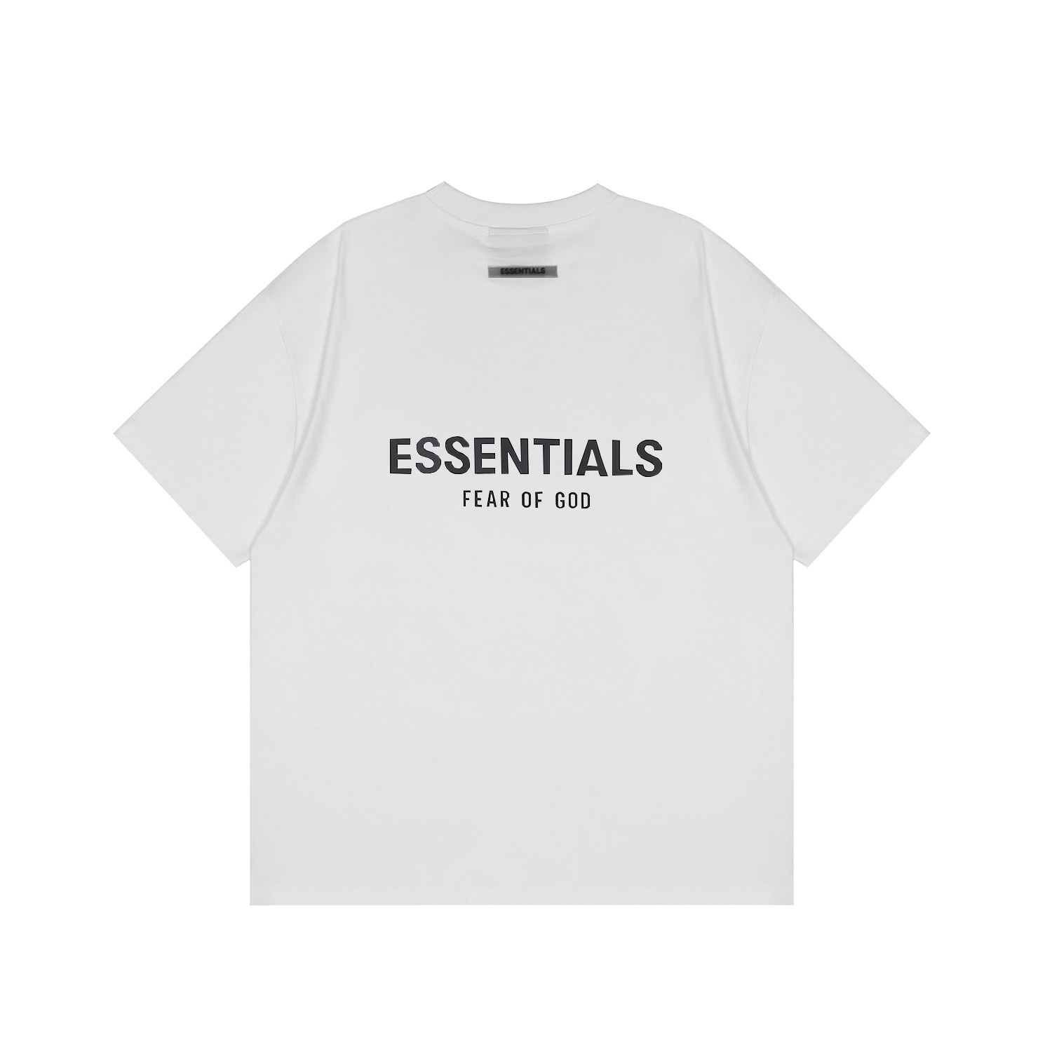 ESSENTIALS短袖主线FOG植绒潮牌FG男女欧美高街情侣装纯棉宽松t恤_虎窝淘