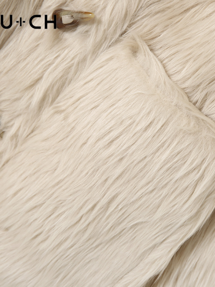 CU+CH蔻趣秋冬女时尚韩版牛角扣休闲宽松短款毛呢绒外套清仓秒杀_虎窝淘