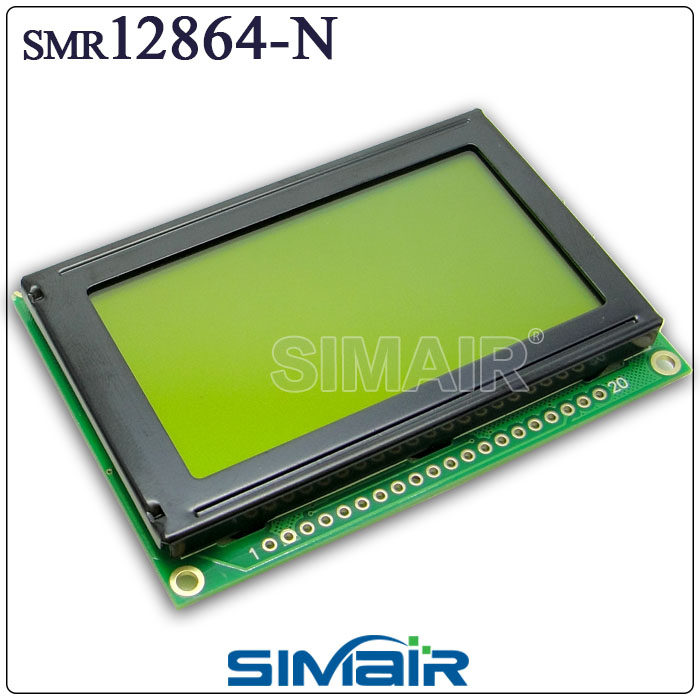 手柄屏12864显示屏 12864液晶屏 12864点阵屏模块 12864蓝白屏_虎窝淘